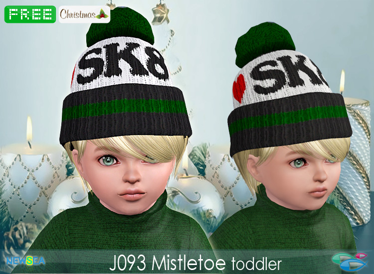 JO 93 Mistletoe - hair with cap by NewSea - Sims 3 Hairs