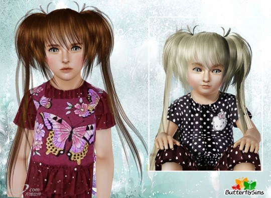 Anime hairstyle - hair 22 by Butterfly - Sims 3 Hairs