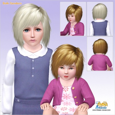 Jagged edges haircut ID 607 by Peggy Zone - Sims 3 Hairs