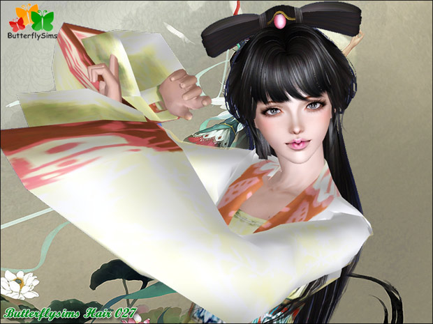Anime hairstyle - hair 027 by Butterfly - Sims 3 Hairs