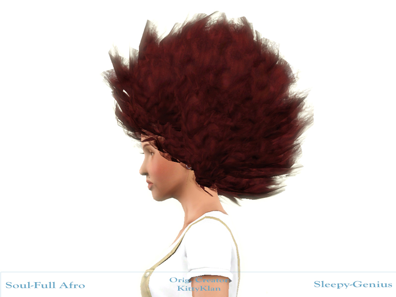 Afro hairstyle retextured by Sleepy-Genius at Mod The Sims - Sims 3 Hairs