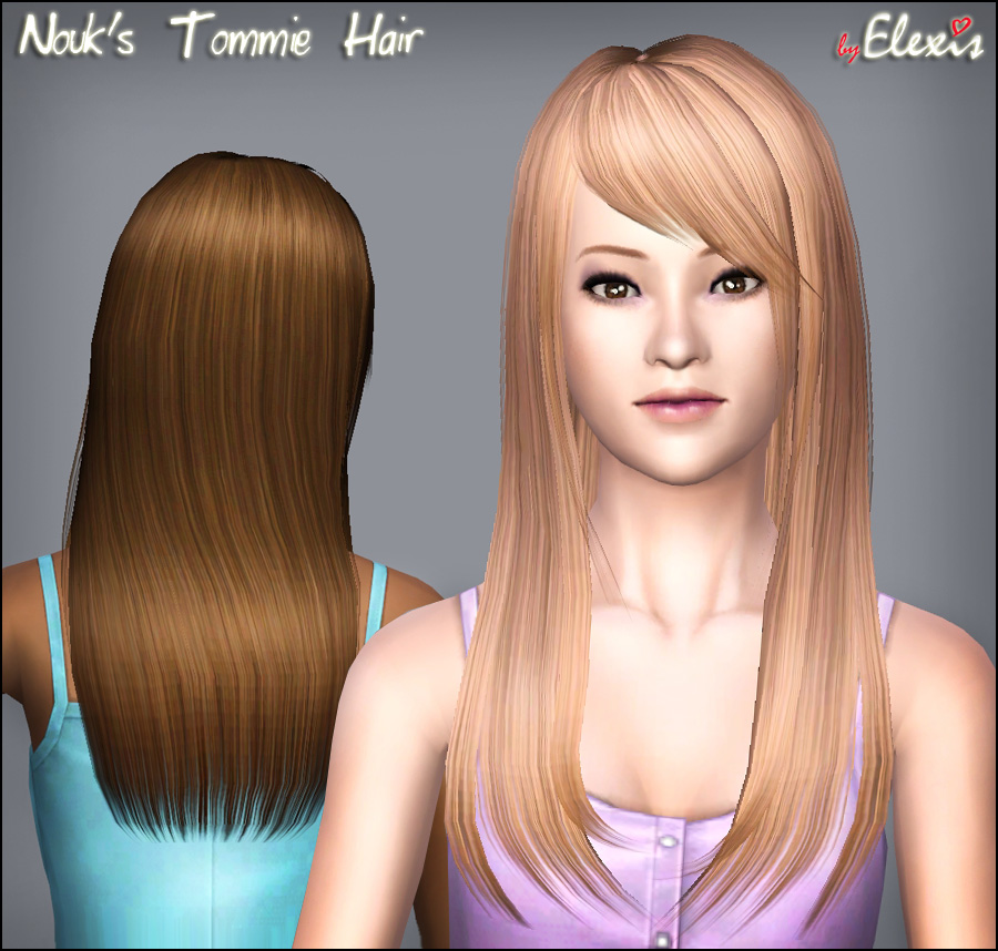 Bright and right hairstyle - Nouk's Tommie by Elexis at Mod The Sims ...