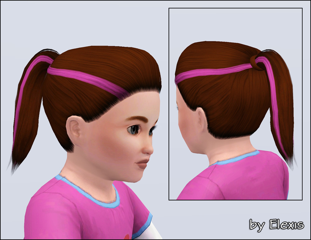 Classic ponytail hairstyle - Keep It Simple by Elexis at Mod The Sims ...