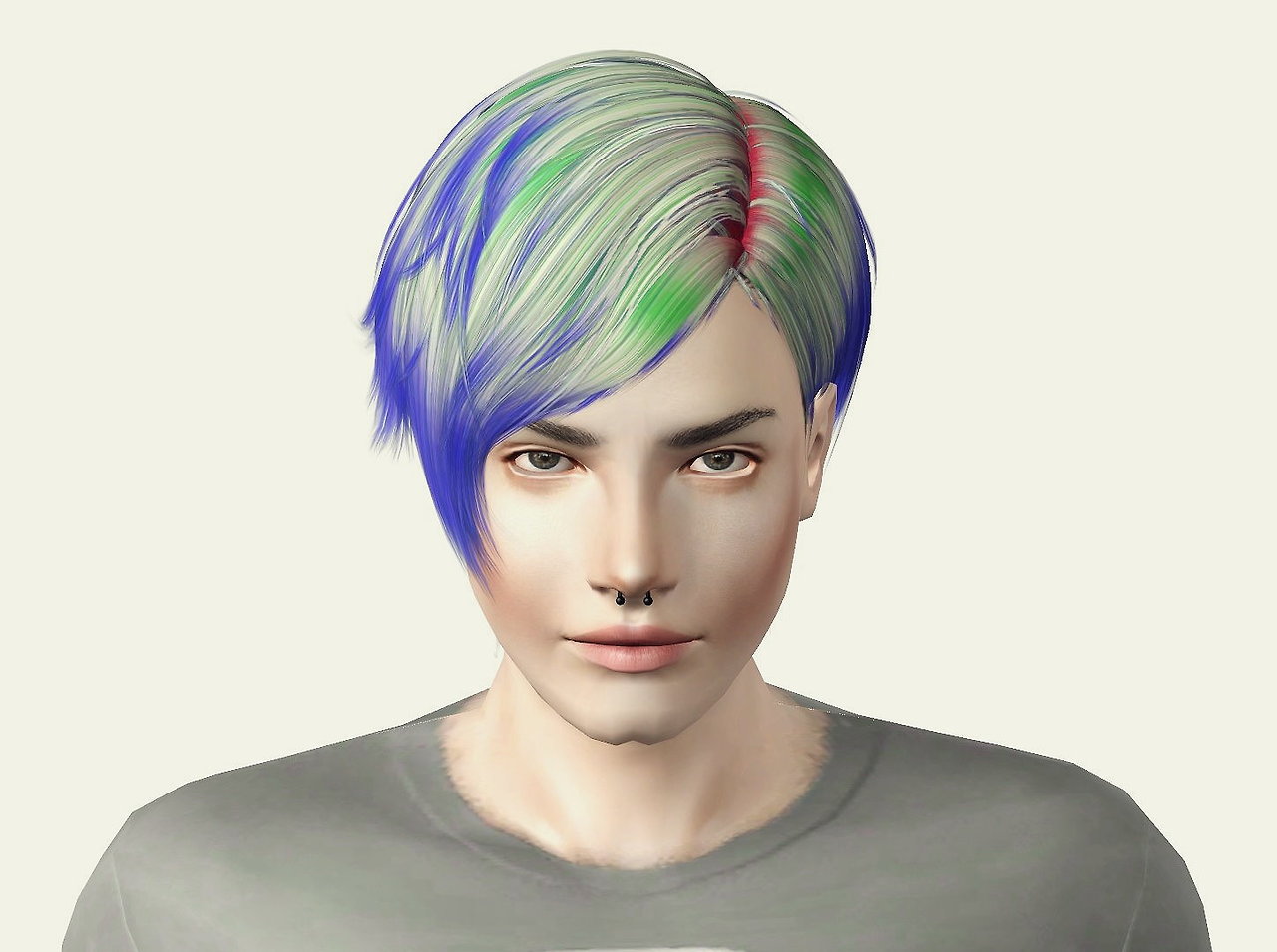Modern hairstyle - Cazy Relentless Retextured by Phantasia - Sims 3 Hairs
