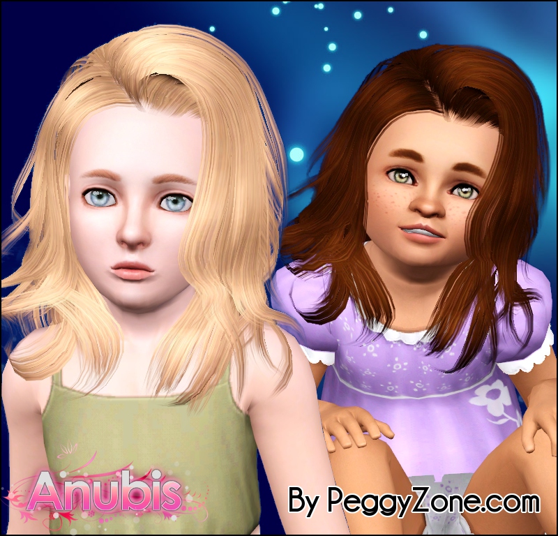 Covering shoulders hairstyle Peggy`s 704 retextured by Anubis - Sims 3 ...