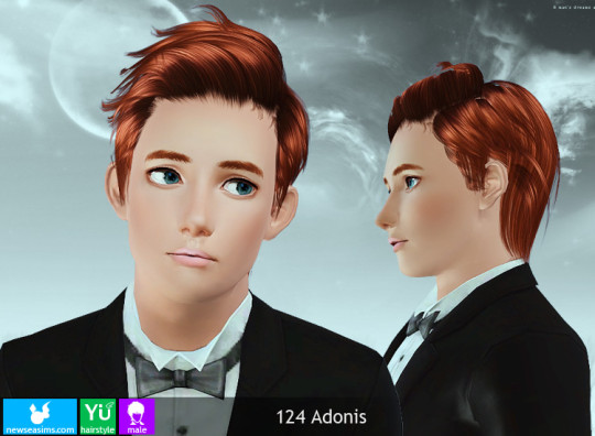 Last hairstyle 124 Adonis by NewSea - Sims 3 Hairs