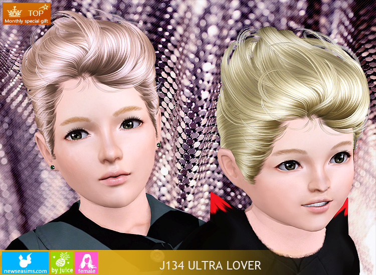 The perfect Pixie hairstyle J134 UltraLover by NewSea - Sims 3 Hairs