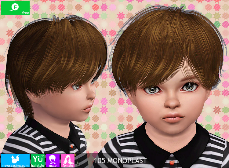 105 Monoplast - Deliberate disarray hairstyle by NewSea - Sims 3 Hairs