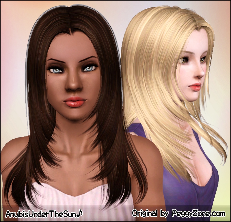 Framing layers hairstyle Peggy`s 826 retextured by Anubis - Sims 3 Hairs