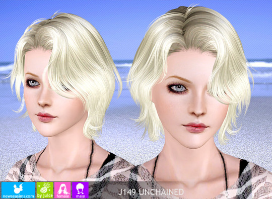 Childish hairstyle J149 Unchained by NewSea - Sims 3 Hairs