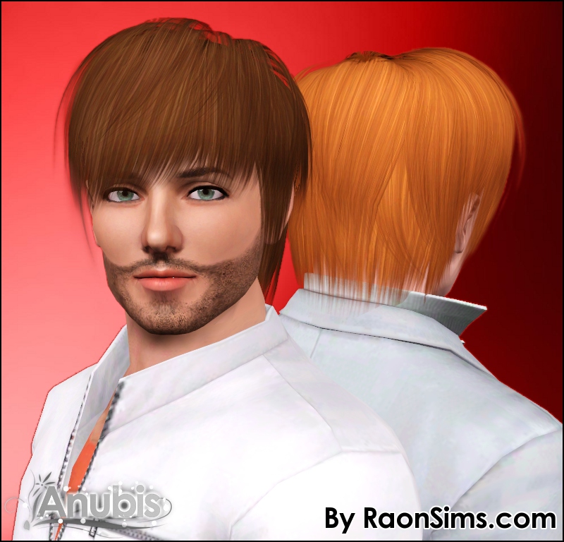 Summer look hairstyle Raon 01 retextured by Anubis - Sims 3 Hairs