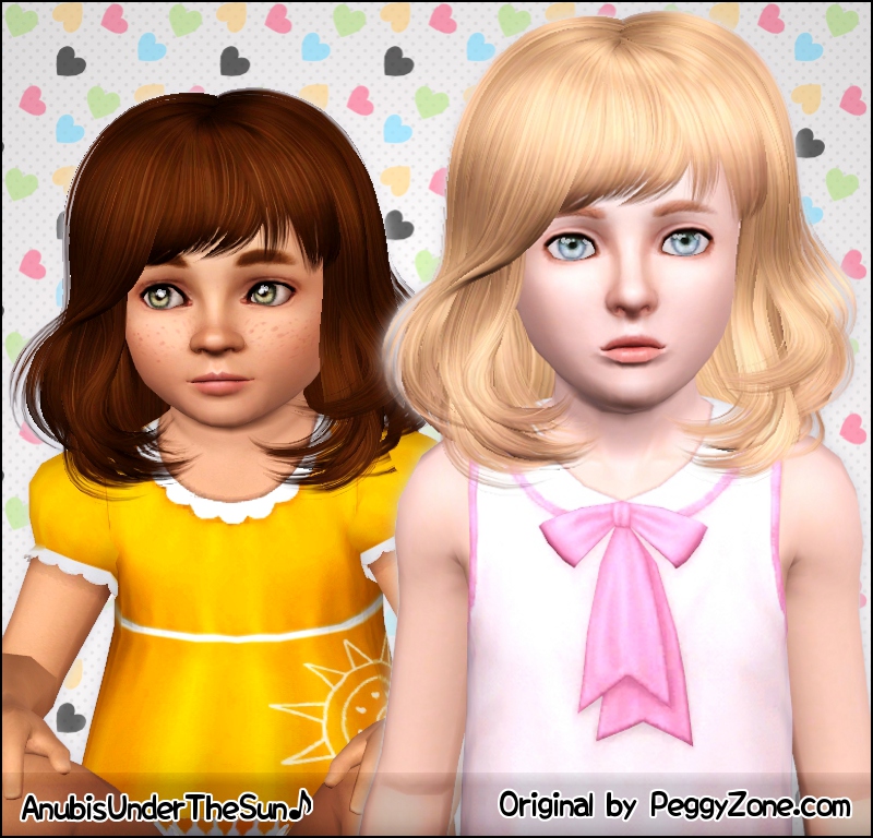 Framing the face with bangs hairstyle Peggy`s retextured by Anubis ...