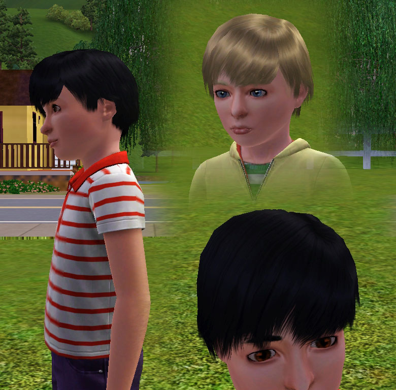 Shiny hairstyle by Kiara 24 at Mod The Sims - Sims 3 Hairs