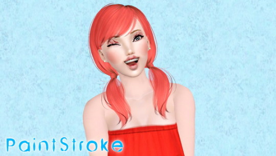 Butterfly 054 Hairstyle Retextured By Katty Sims 3 Hairs