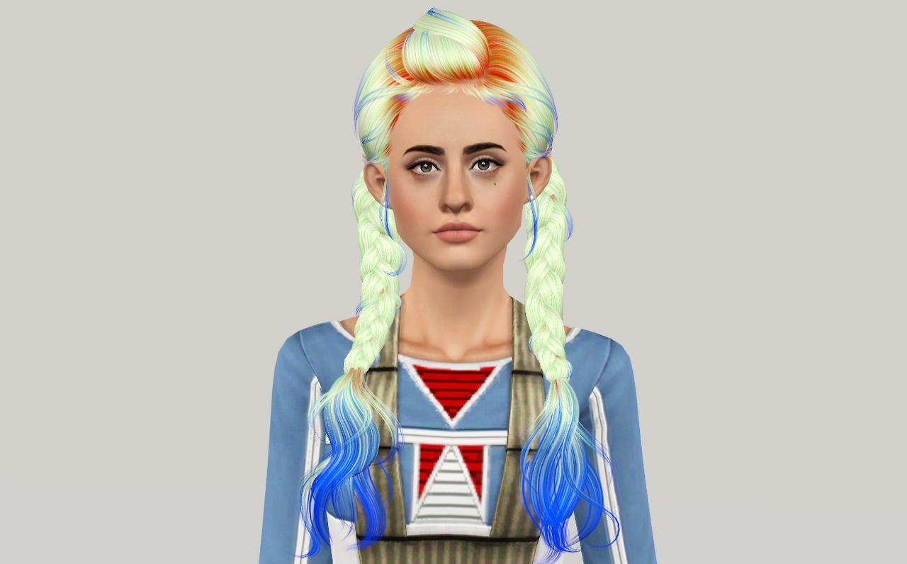 Double Braids Hairstyle Newsea`s Weed Flower Retextured By Fanaskher