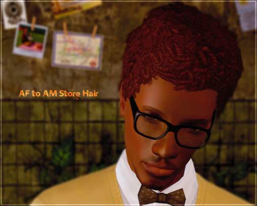 Short afro hairstyle by Aikea_Guinea - Sims 3 Hairs