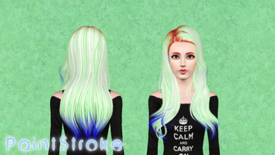 Butterflysims 055 Hairstyle Retextured By Katty Sims 3 Hairs