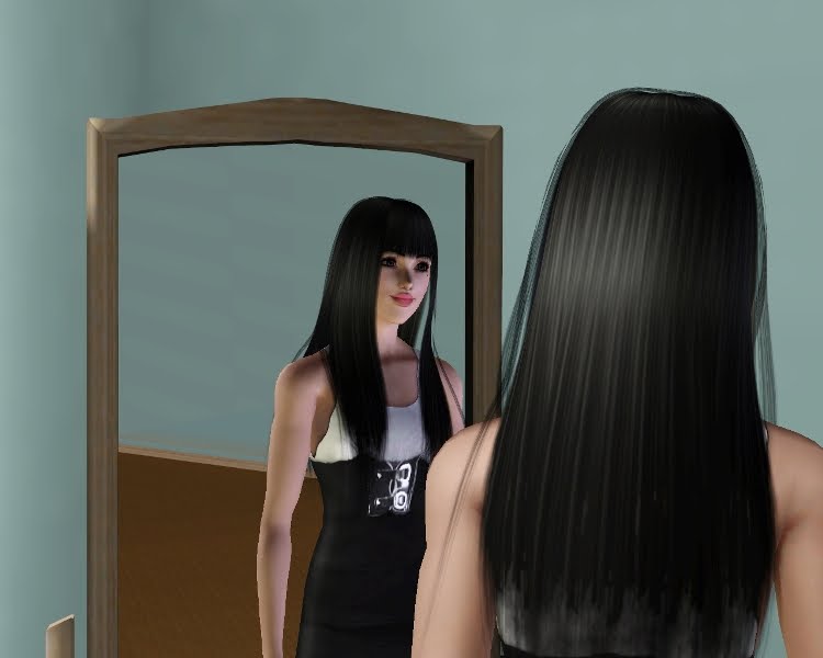 Anto 32 Shniy bangs hairstyle retextured by Savio - Sims 3 Hairs