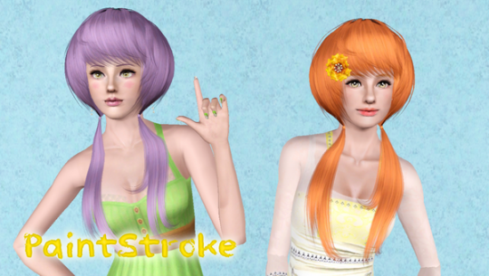 Butterfly`s Very Modern Hairstyle Retextured By Katty Sims 3 Hairs