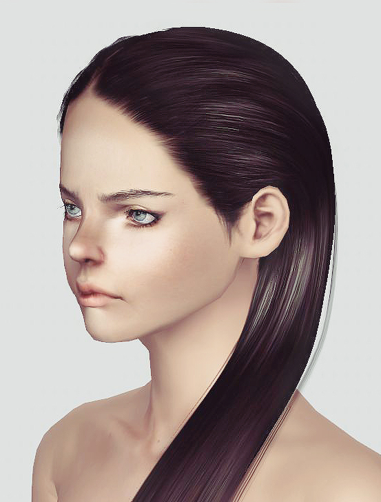 Middle parth straight hairstyle Cazy 118 Rosanna retextured by Momo ...