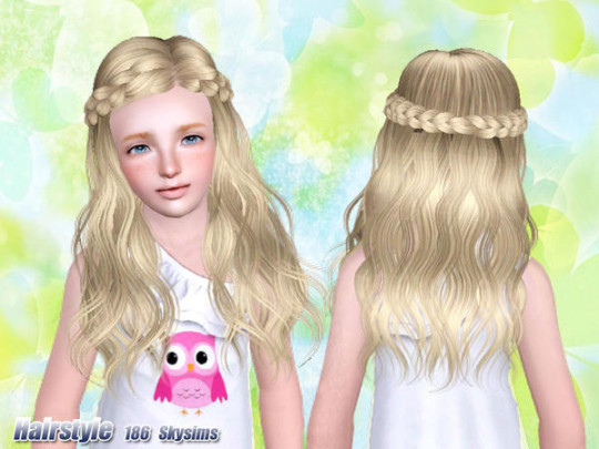 Braid headband hairstyle 186 by Skysims - Sims 3 Hairs