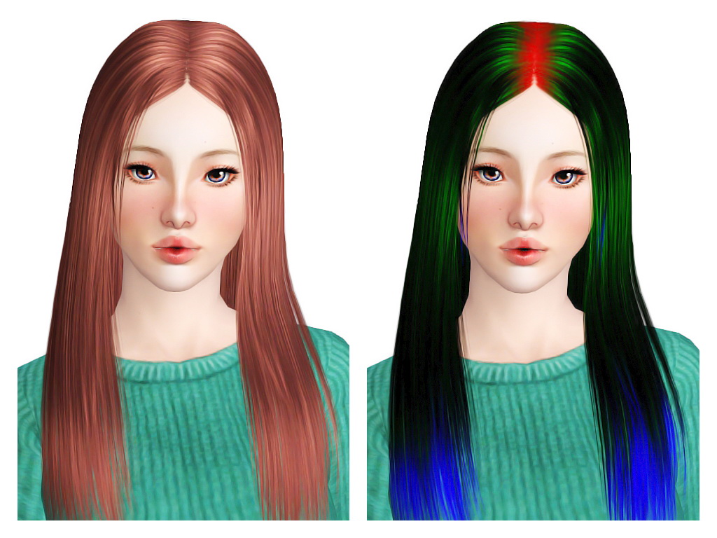 5 hairstyles retextured by Neiuro - Sims 3 Hairs