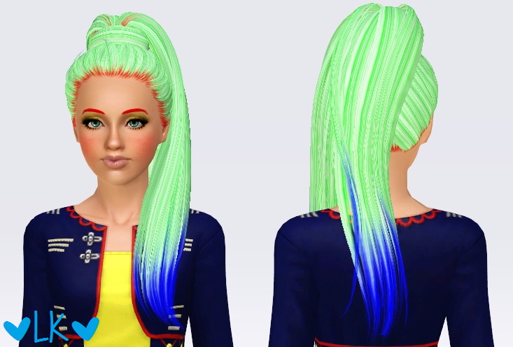 Butterflysims 132 Hairstyle Retextured By Lemonkixxy Sims 3 Hairs