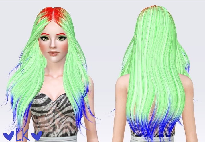 Skysims 194 Hairstyle Retextured By Lemonkixxy Sims 3 Hairs