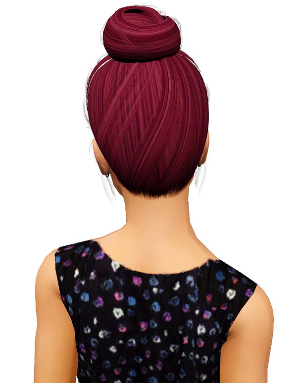 Newsea`s Sakura Hairstyle Retextured By Pocket Sims 3 Hairs