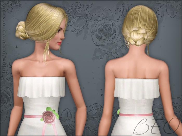 Skysims hairstyle 083-143 retextured by BEO - Sims 3 Hairs