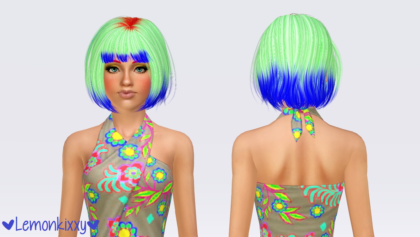 NewSea`s Physical hairstyle retextured by Pocket - Sims 3 Hairs