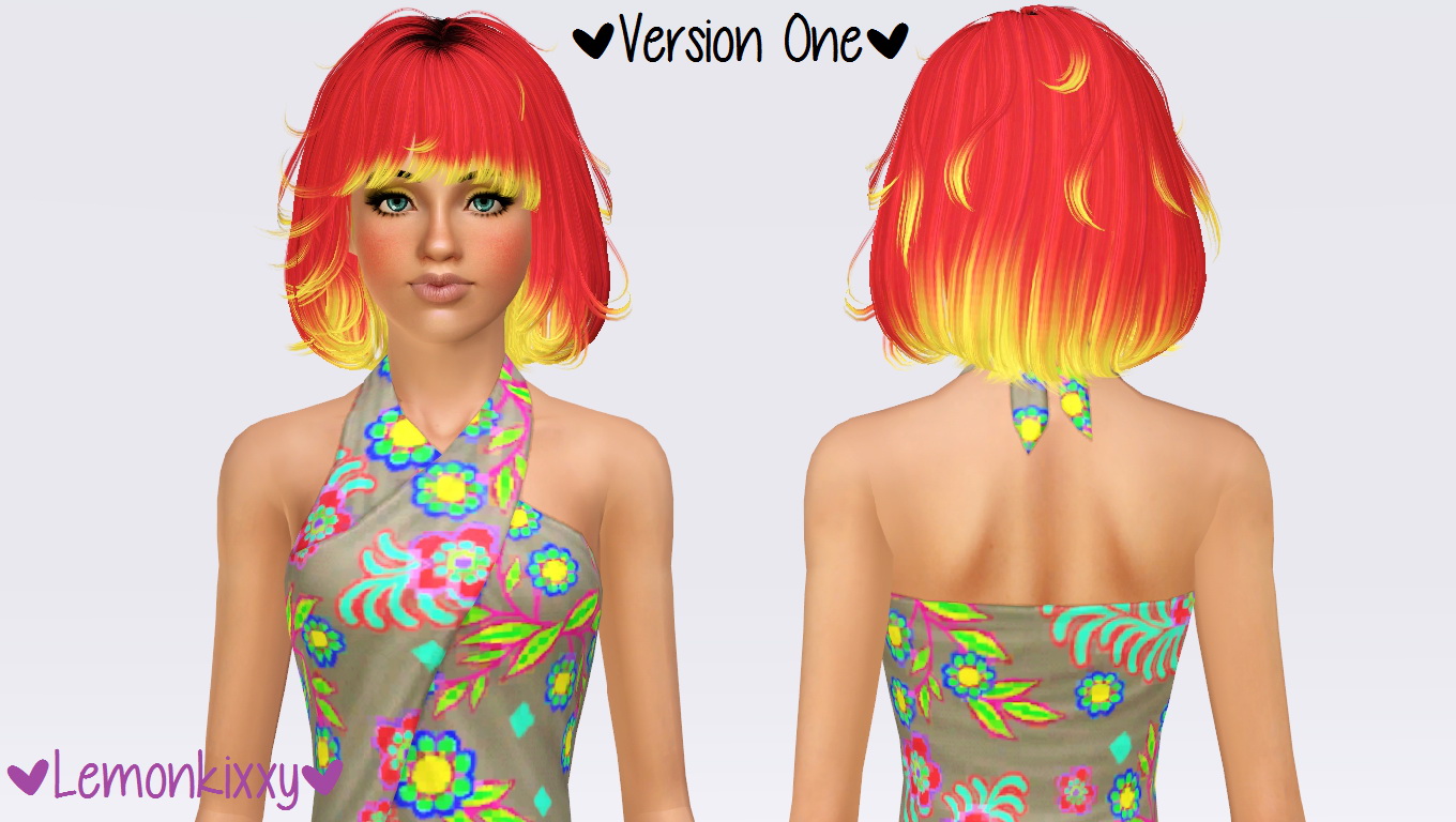Newsea`s The Moment Hairstyle Retextured By Lemonkixxy Sims 3 Hairs