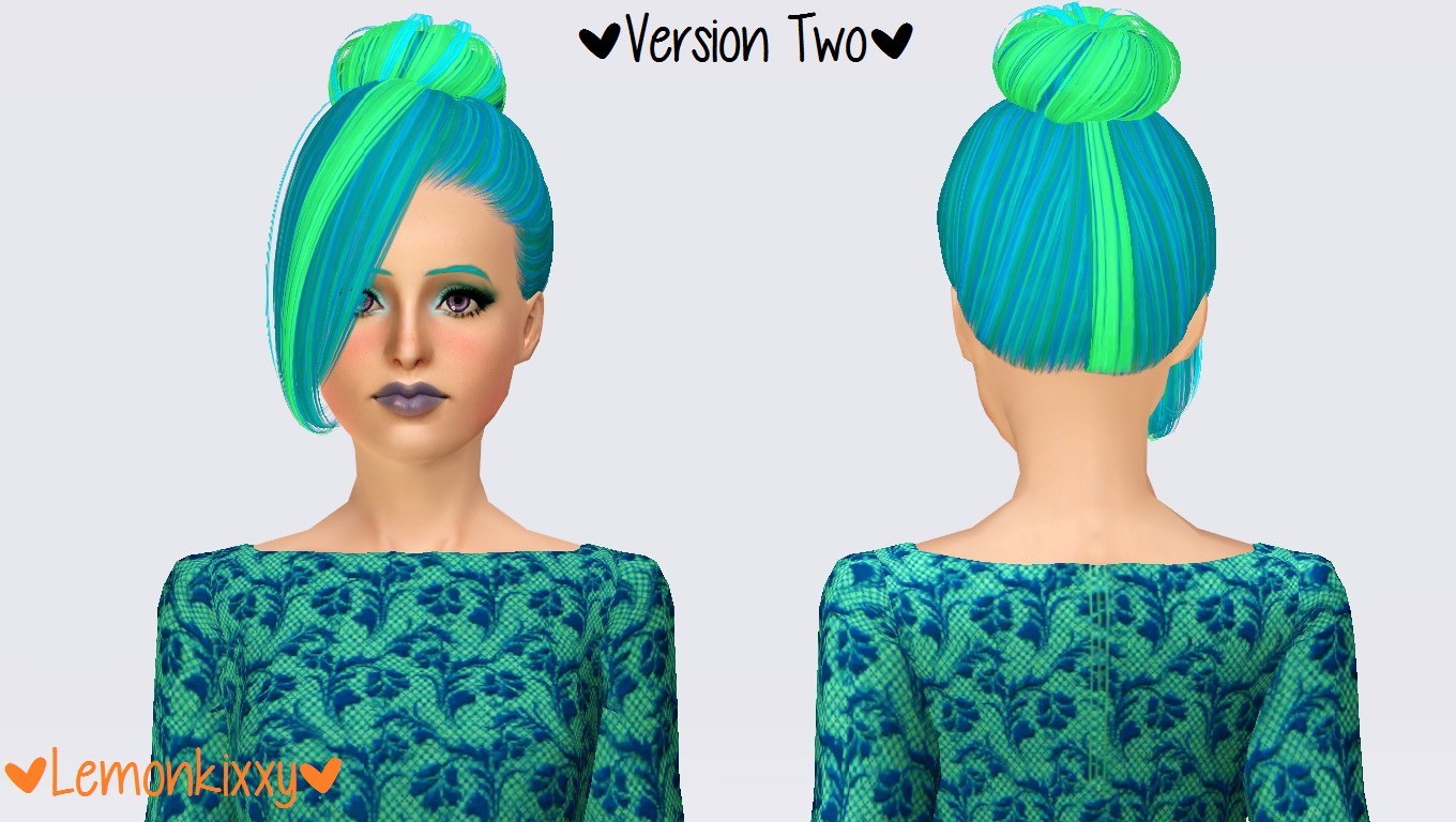 Butterflysims 137 Hairstyle Retextured By Lemonkixxy`s Lair Sims 3 Hairs