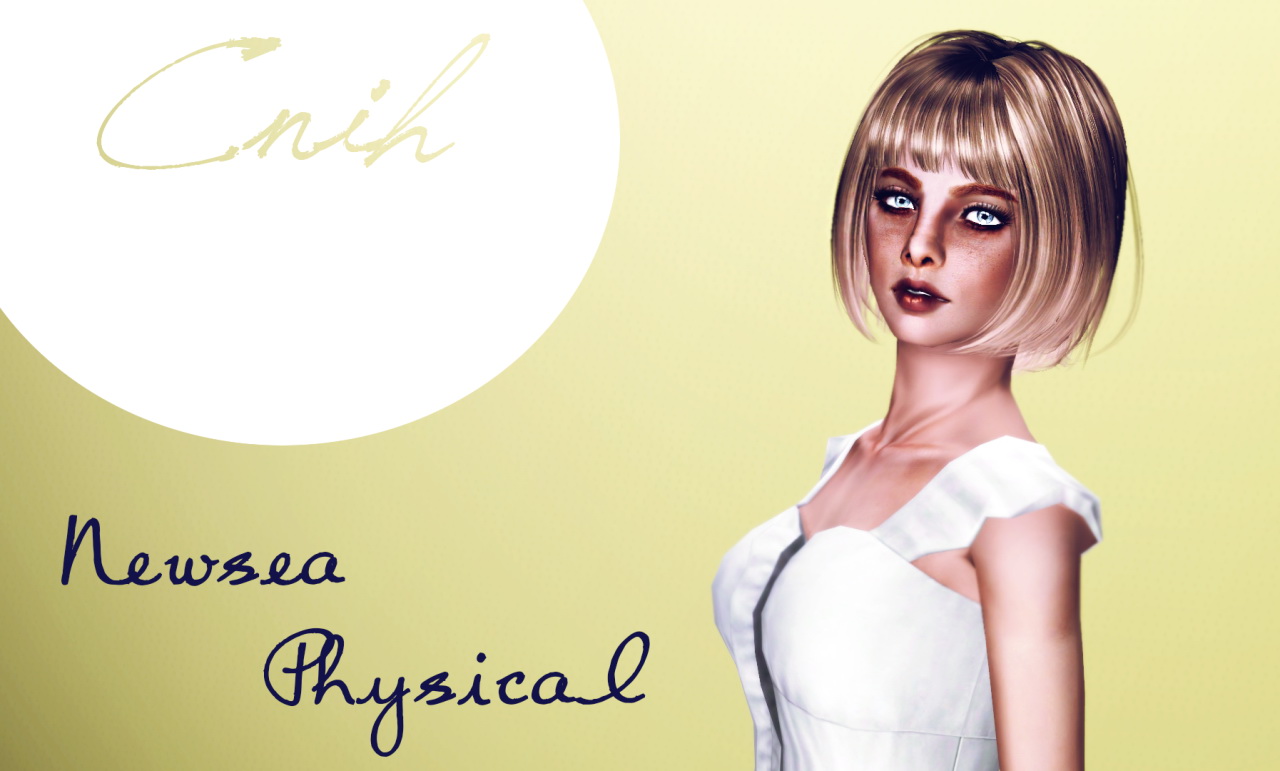 Newsea`s Physical hairstyle retextured by Thecnihs - Sims 3 Hairs