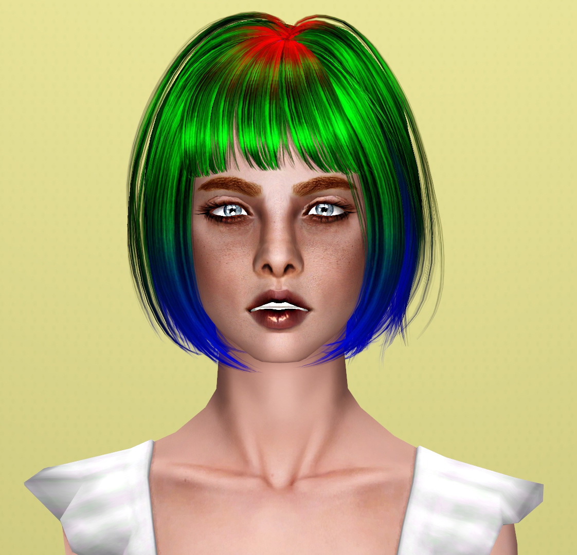 Newsea`s Physical hairstyle retextured by Thecnihs - Sims 3 Hairs