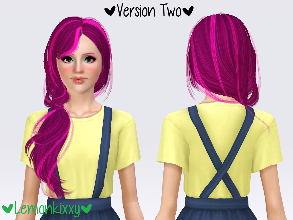 Newsea`s Barbra Hairstyle Retextured By Lemonkixxy`s Lair Sims 3 Hairs