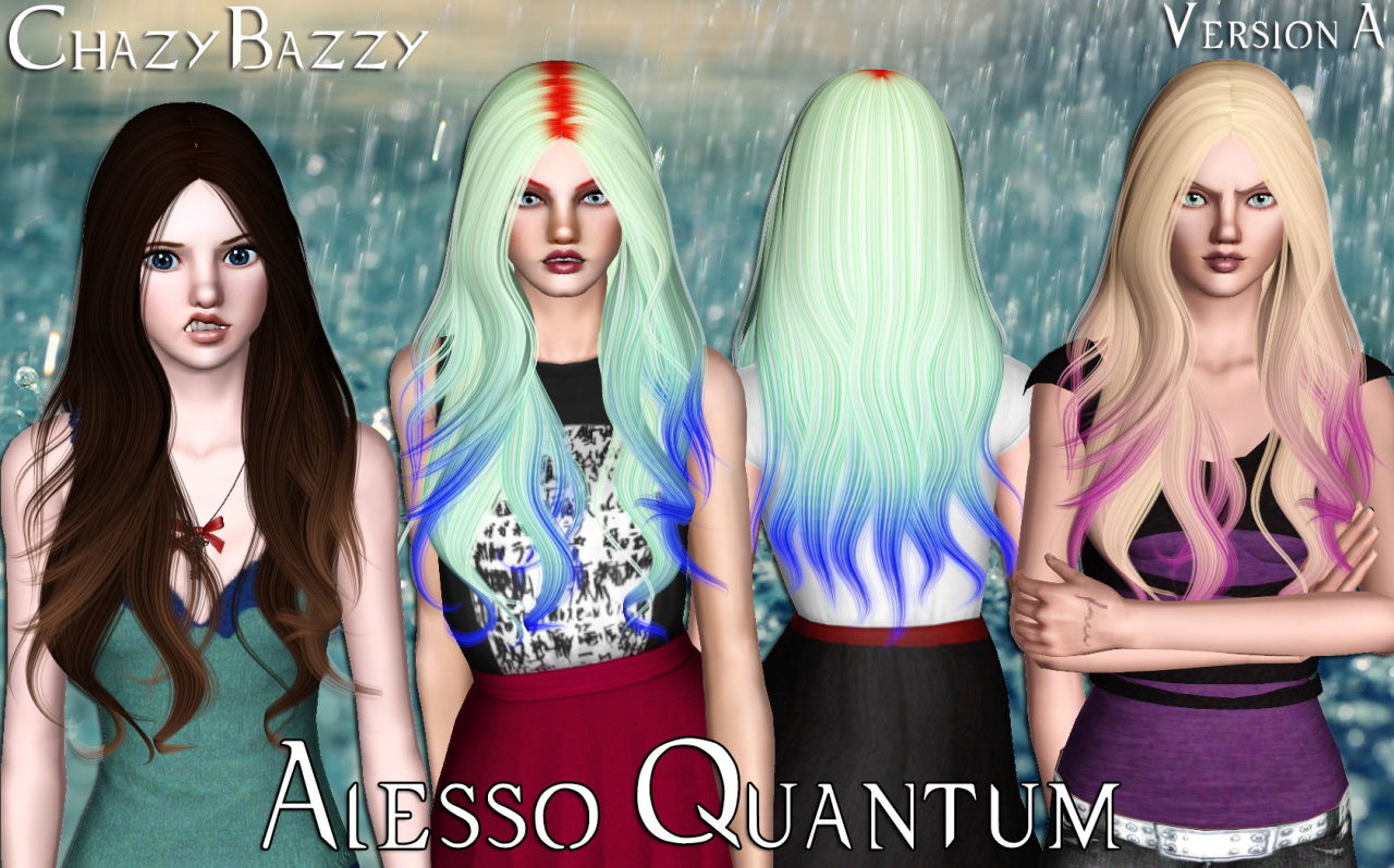 Alesso`s Quantum hairstyle retextured by Chazy Bazzy - Sims 3 Hairs