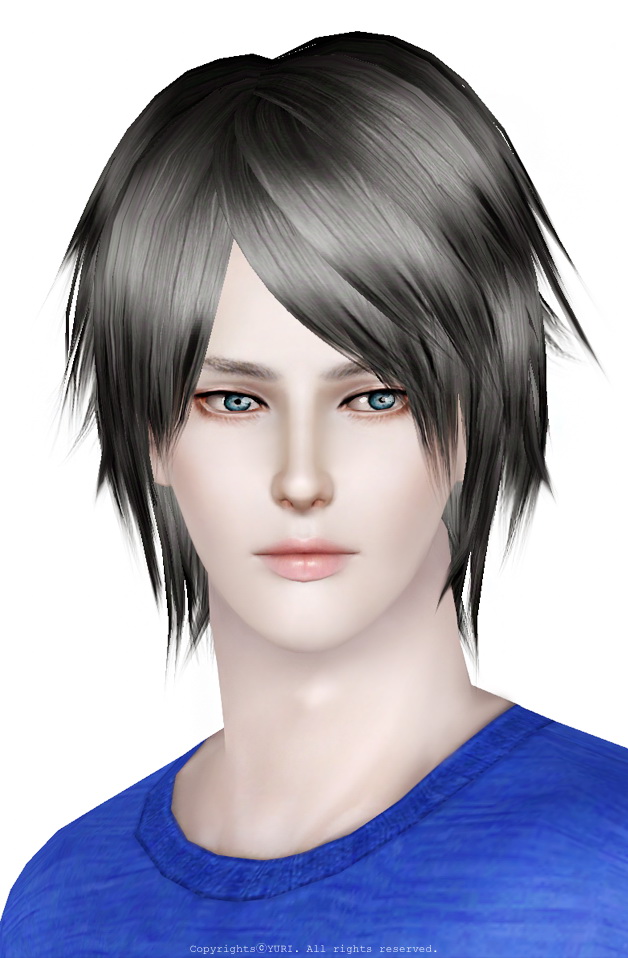 Raonjena Haistyle 20 retextured by RG-veda - Sims 3 Hairs