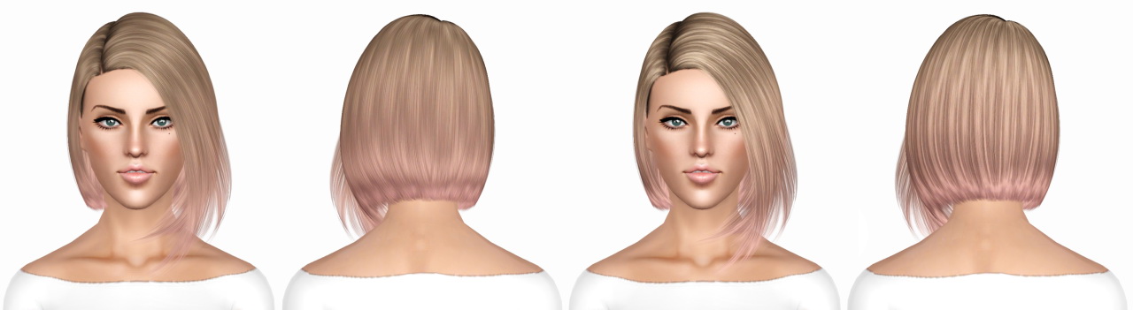 Nightcrawler Edge hairstyle retextured by July Kapo - Sims 3 Hairs