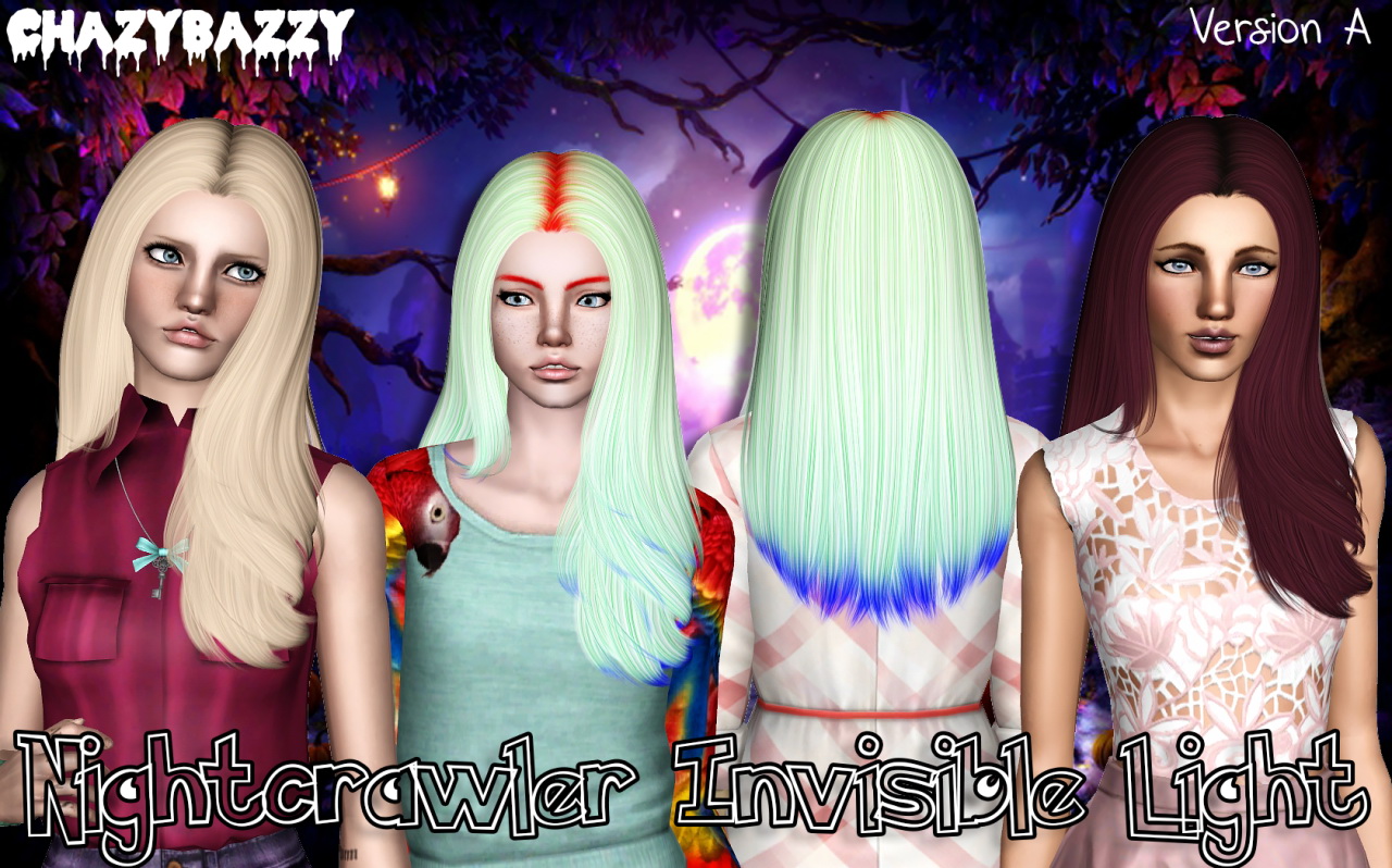 Nightcrawler`s Invisible Light Hair Retextured by Chazy Bazzy - Sims 3 ...
