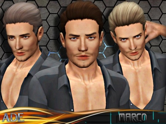 Marco hairstyle by Ade Darma by The Sims Resource - Sims 3 Hairs